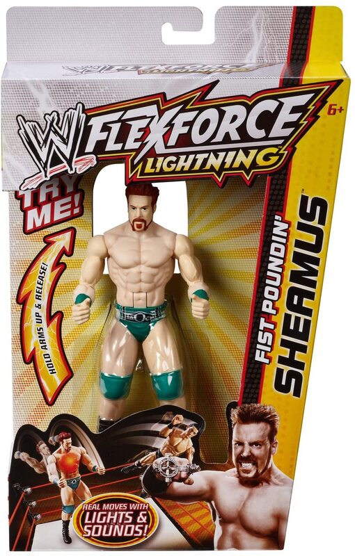 2012 WWE Mattel Flex Force Lightning Fist Poundin' Sheamus – Wrestling ...