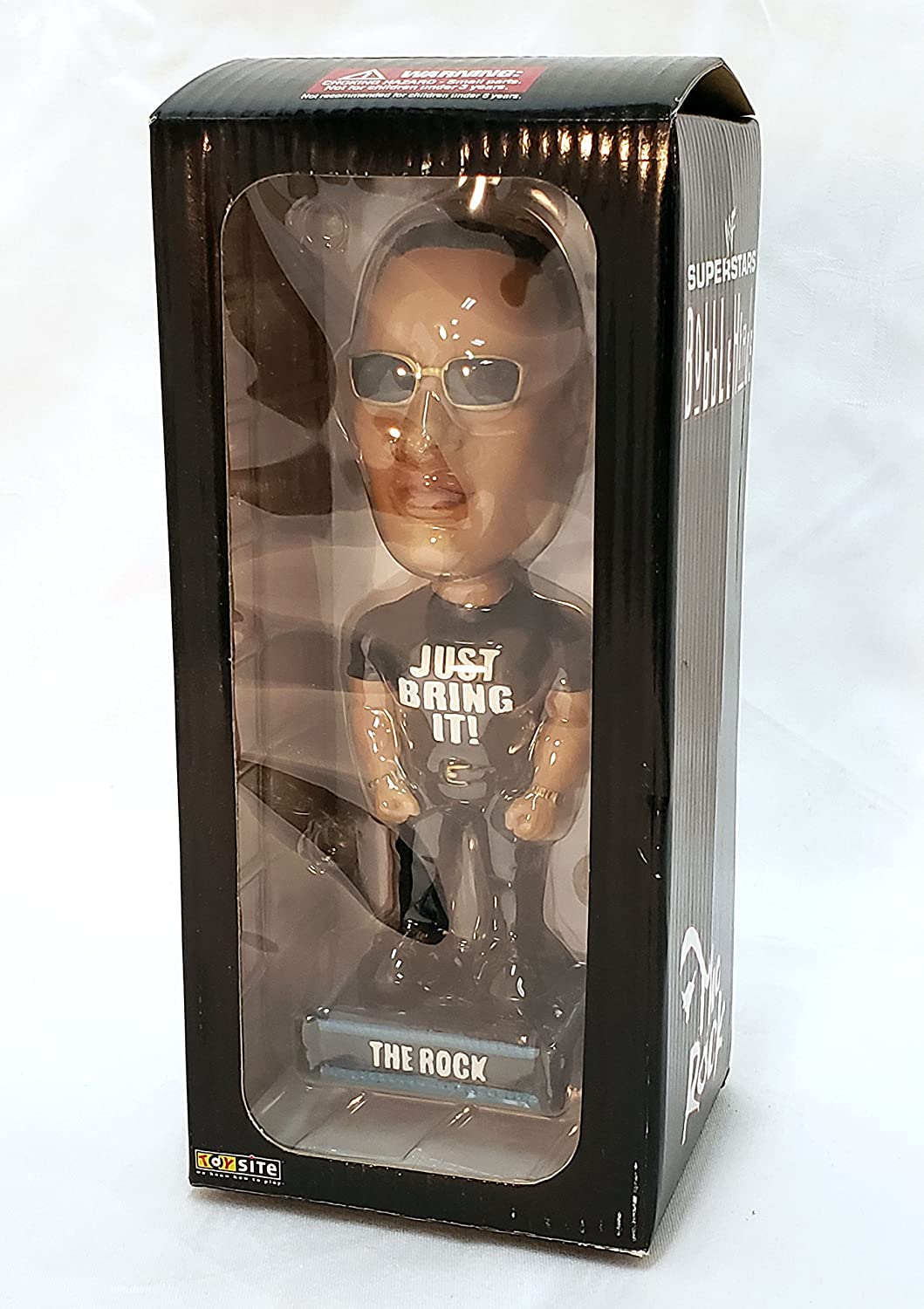 2001 WWF ToySite Superstars BobbleHeads The Rock – Wrestling Figure ...