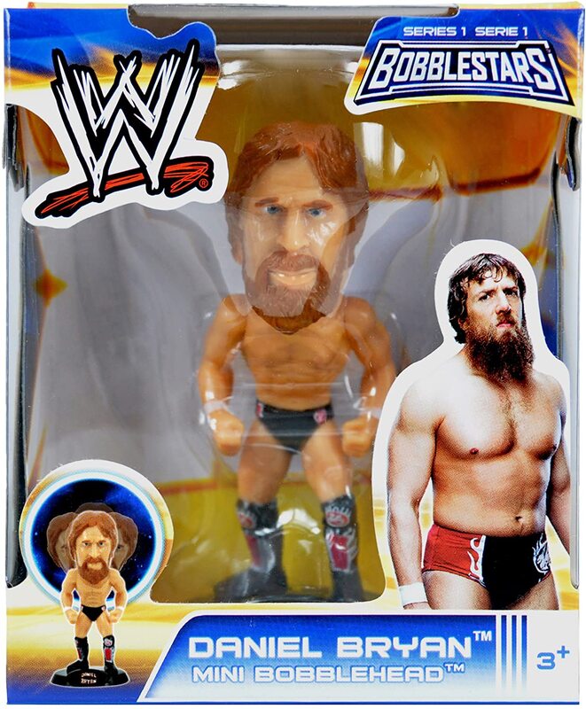 2014 WWE Wicked Cool Toys Bobblestars Series 1 Daniel Bryan Mini Bobbl ...