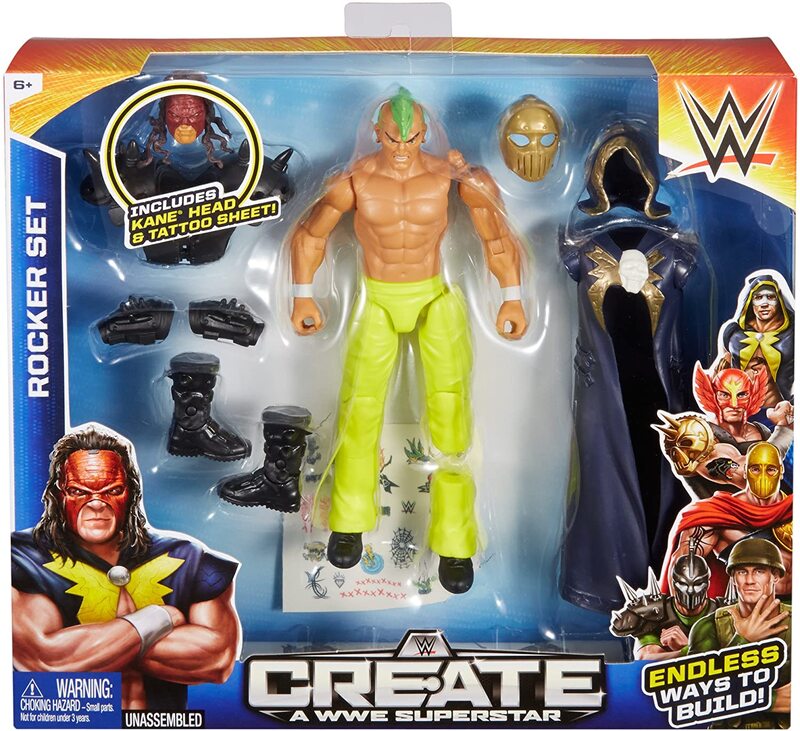2015 WWE Mattel Create a WWE Superstar Series 1 Rocker Set – Wrestling ...