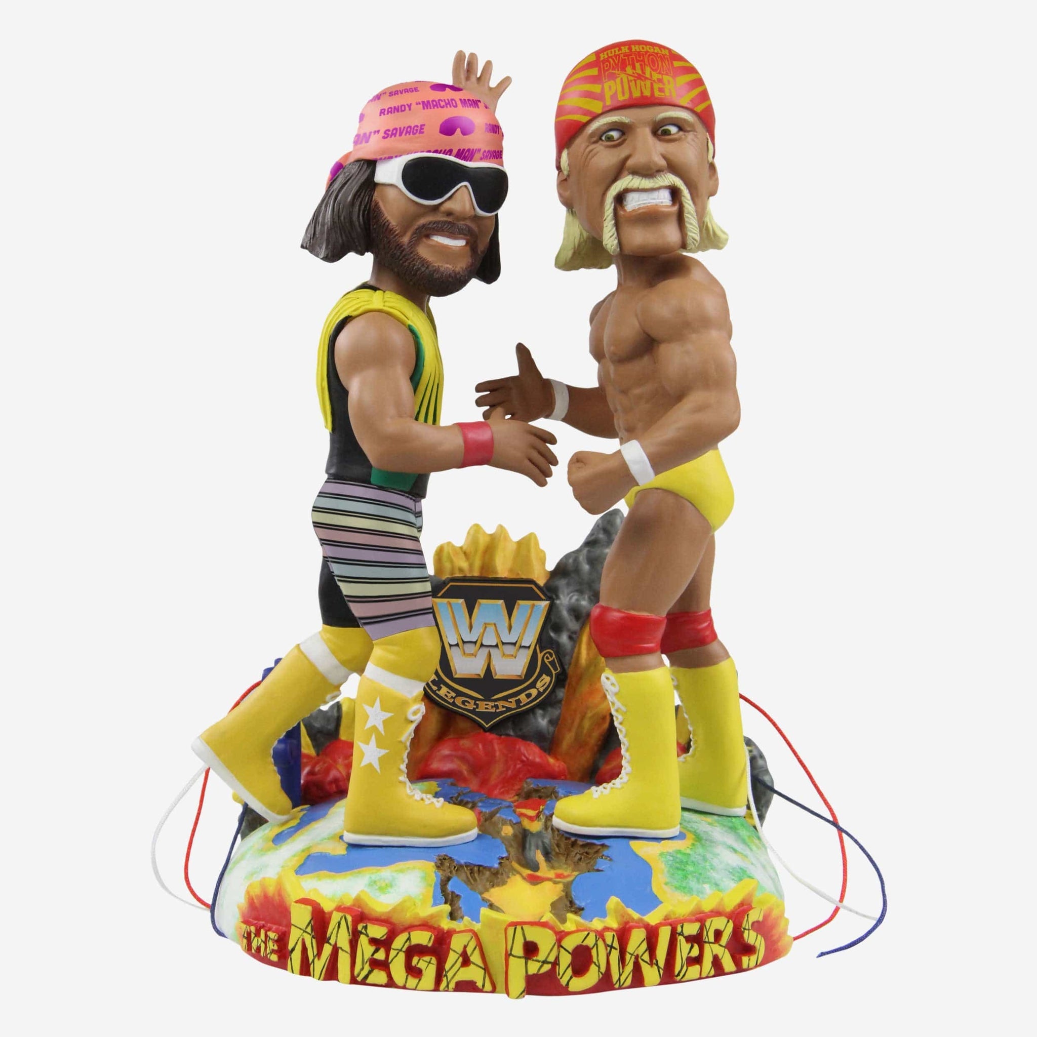 2023 WWE FOCO Bobbleheads Mega Powers Team Tag Team Dual Bobblehead: R ...