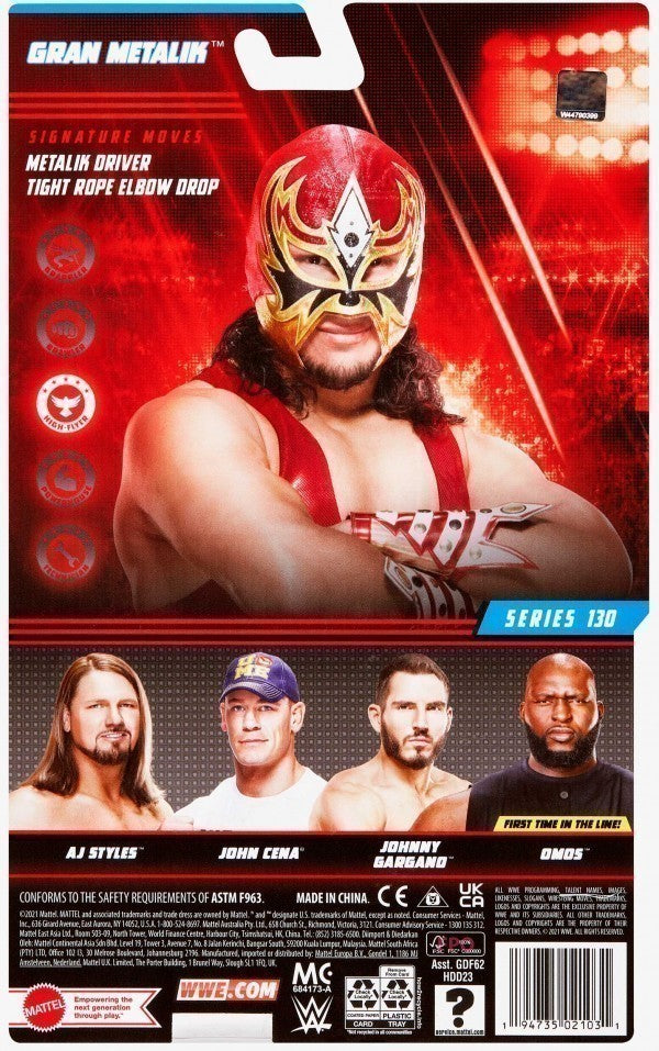 2022 WWE Mattel Basic Series 130 Gran Metalik – Wrestling Figure Database