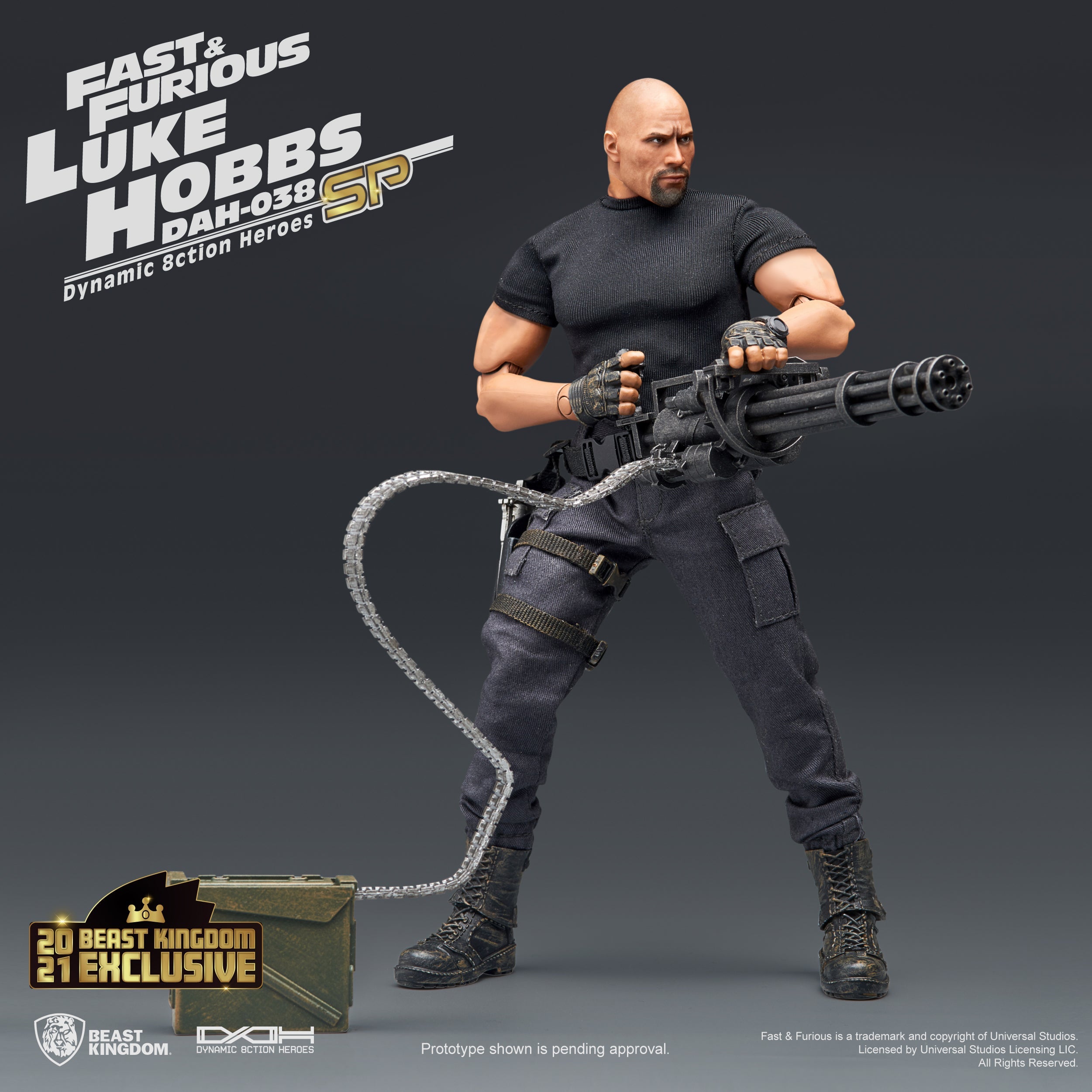 2021 Beast Kingdom Fast & Furious Dynamic 8ction Heroes Luke Hobbs [Li ...