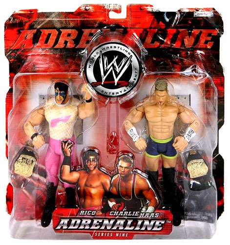 2004 WWE Jakks Pacific Adrenaline Series 9 Rico & Charlie Haas ...