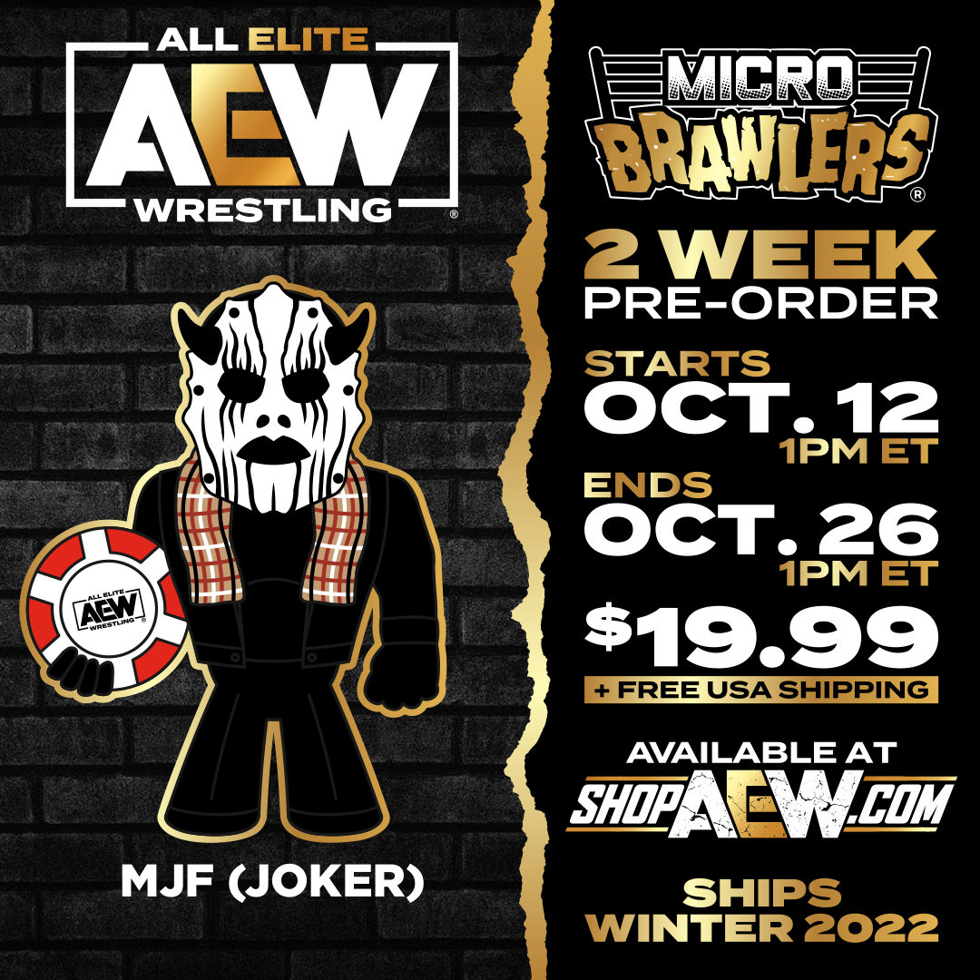 2023 AEW Pro Wrestling Tees Micro Brawlers Limited Edition MJF [Joker ...