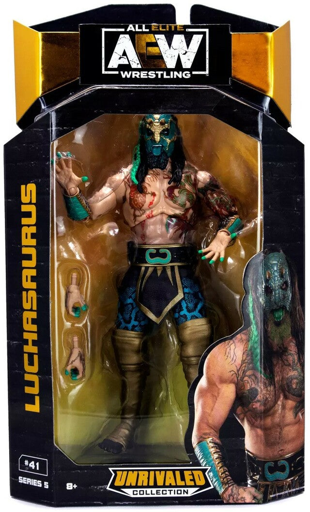 2021 AEW Jazwares Unrivaled Collection Series 5 #41 Luchasaurus ...