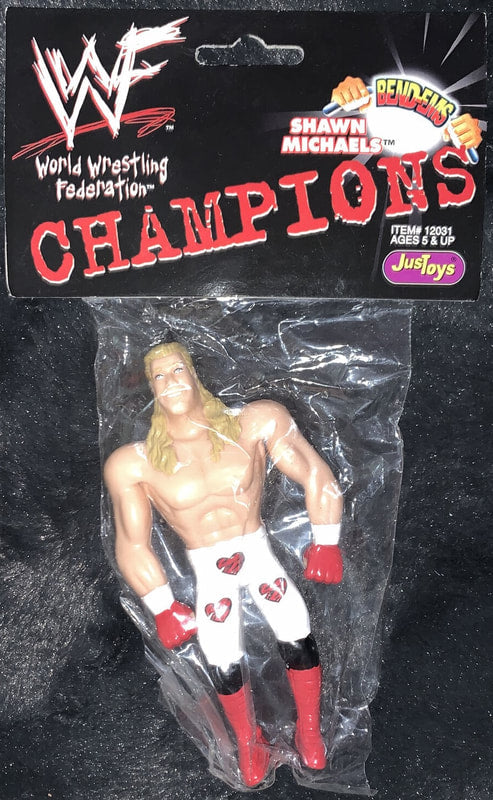1998 WWF Just Toys Bend-Ems Champions [Bagged] Shawn Michaels – Wrestling Figure Database