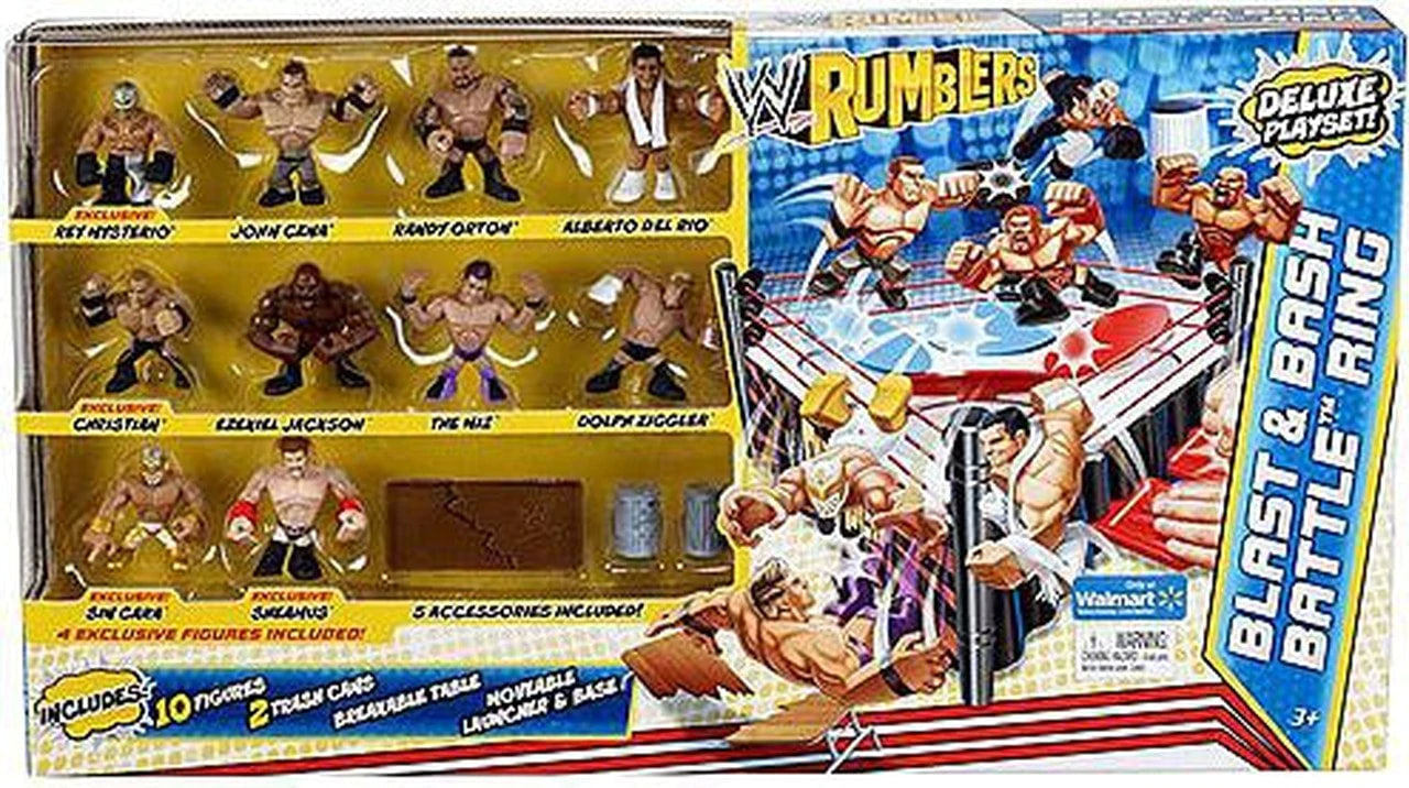 2012 WWE Mattel Rumblers Series 2 Blast & Bash Battle Ring [With Rey M ...