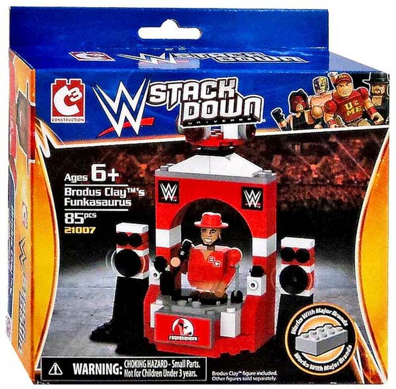 2014 WWE Bridge Direct StackDown Series 2 Brodus Clay's Funkasaurus ...