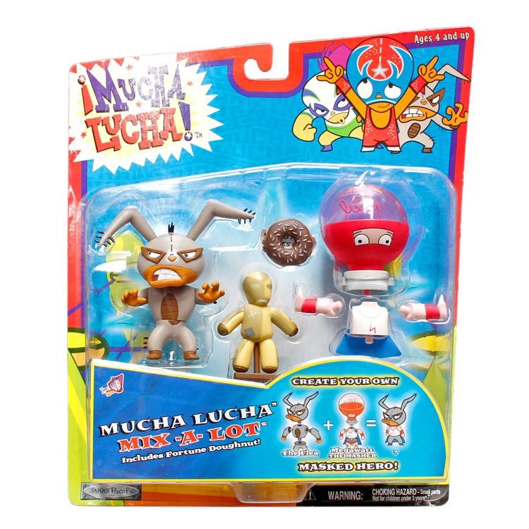 2003 Jakks Pacific Mucha Lucha Mix-A-Lot: Flea & Megawatt the Masher ...