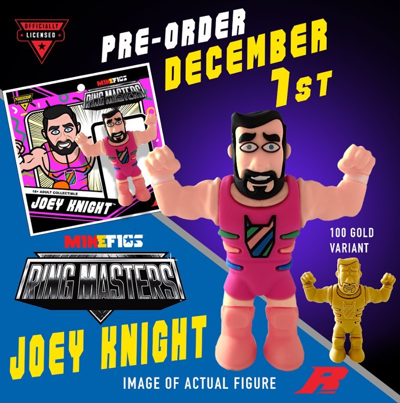 Unreleased Rush Collectibles Min-E-Figs Joey Knight – Wrestling Figure ...