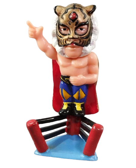 2005 CharaPro Mini Big Heads/Pro-Kaku Heroes Series 1 Tiger Mask [With ...