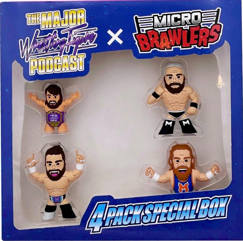 2021 Major Wrestling Figure Podcast Micro Brawlers 4 Pack Special Box ...