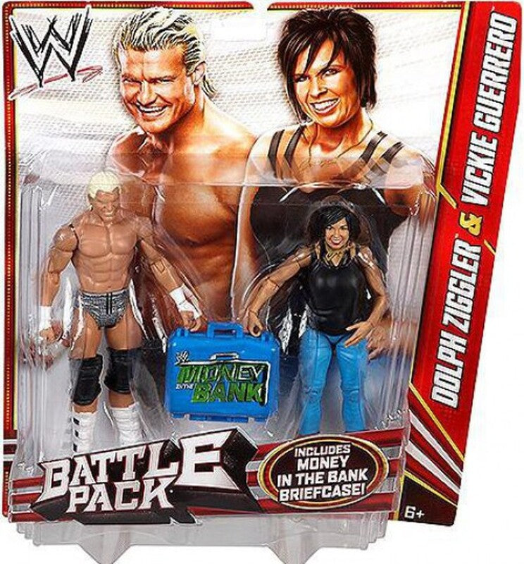 2013 WWE Mattel Basic Battle Packs Series 22 Dolph Ziggler & Vickie Gu ...