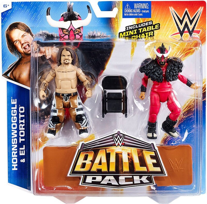 2015 WWE Mattel Basic Battle Packs Series 34 Hornswoggle & El Torito ...