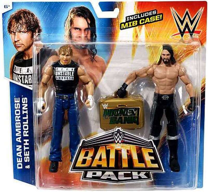 2015 WWE Mattel Basic Battle Packs Series 36 Dean Ambrose & Seth Rolli ...