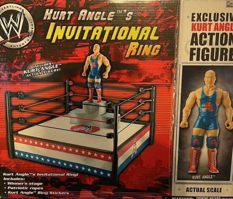 2005 WWE Jakks Pacific Kurt Angle's Inviational Ring [With Kurt Angle ...