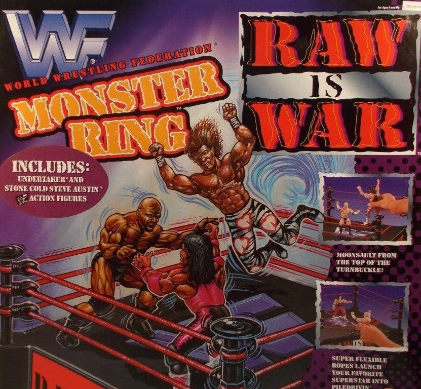 1997 WWF Jakks Pacific Raw is War Monster Ring [With Stone Cold Steve ...
