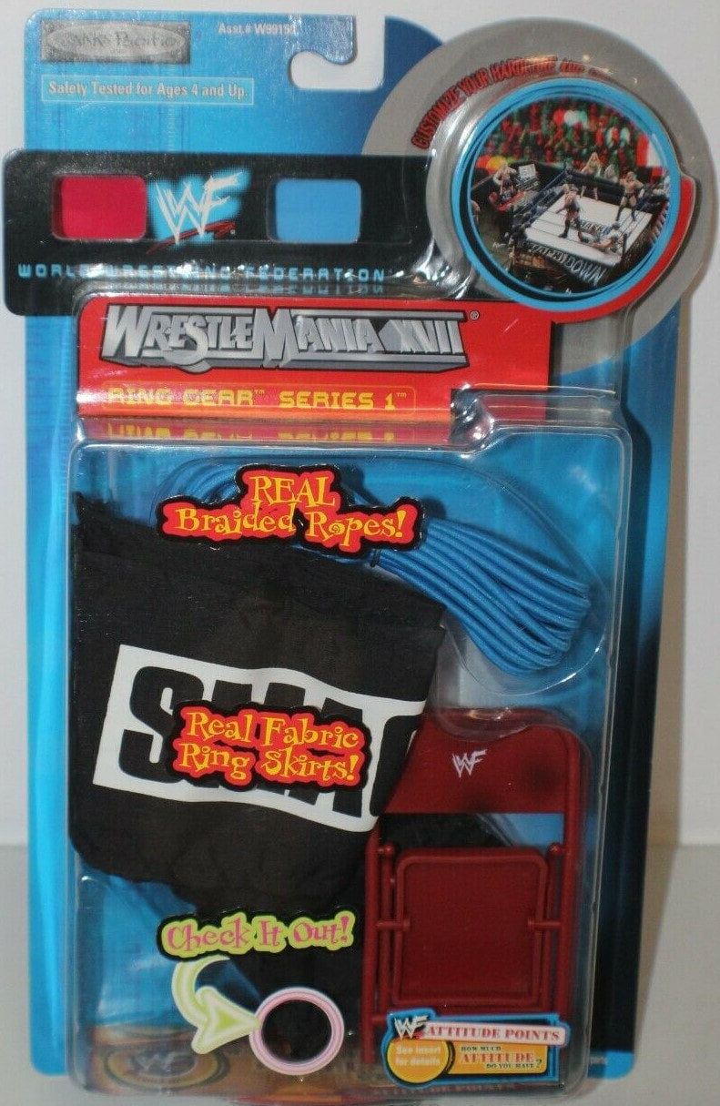 2000 WWF Jakks Pacific Ring Gear Series 1: Smackdown Set: Real Braided ...