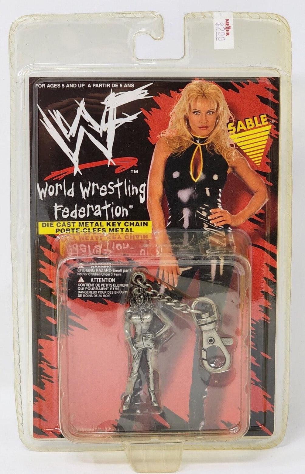 1998 WWF Placo Toys Sable Die Cast Metal Key Chain – Wrestling Figure ...