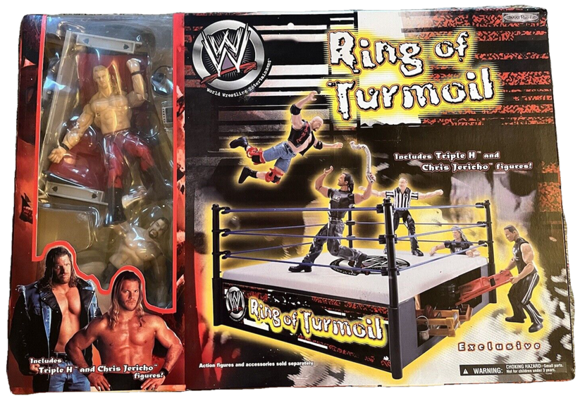 2002 WWE Jakks Pacific R-3 Tech Ring of Turmoil [With R-3 Tech Triple ...