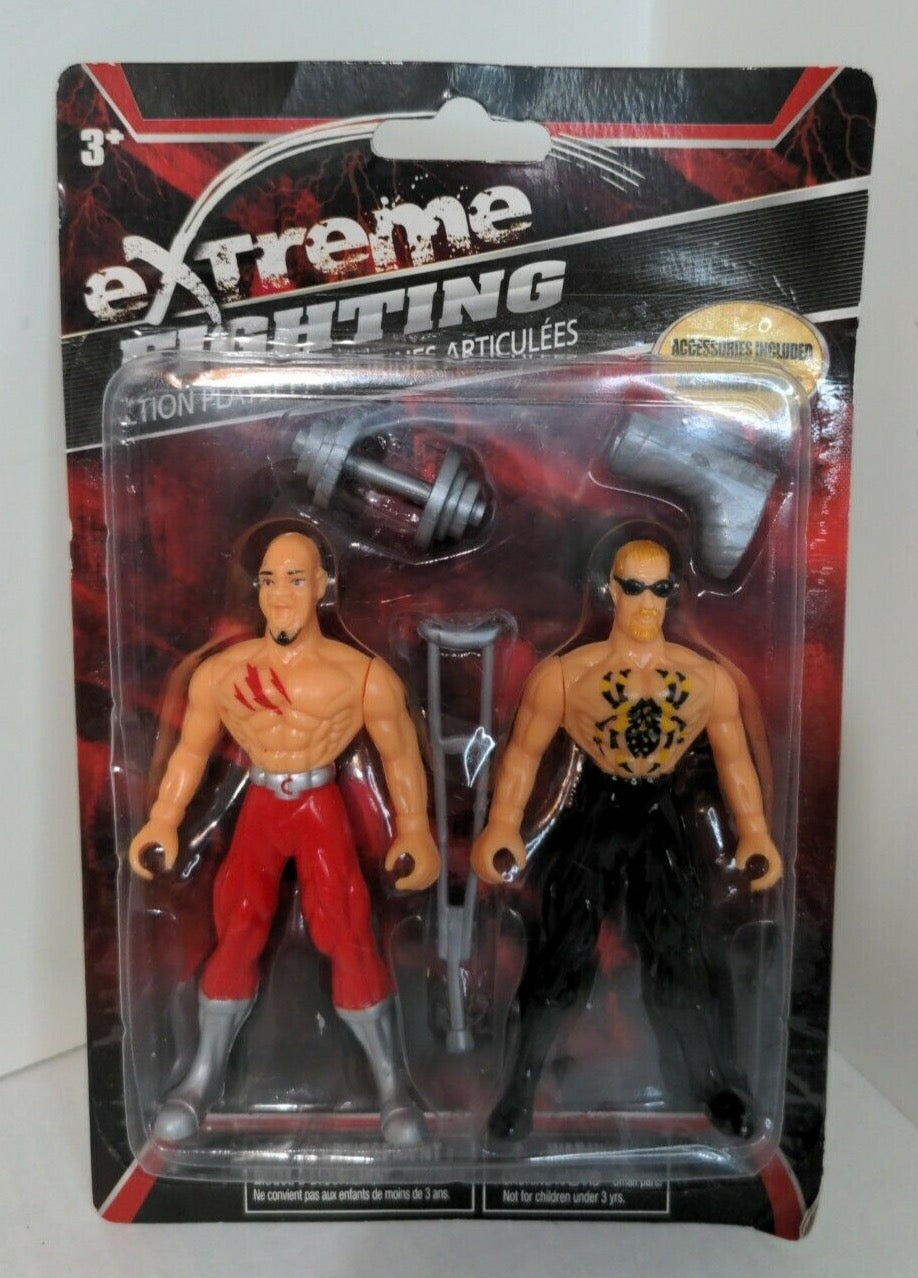 Extreme Fighting Bootleg/Knockoff 2-Pack with Barbell, Crutch & Boot ...