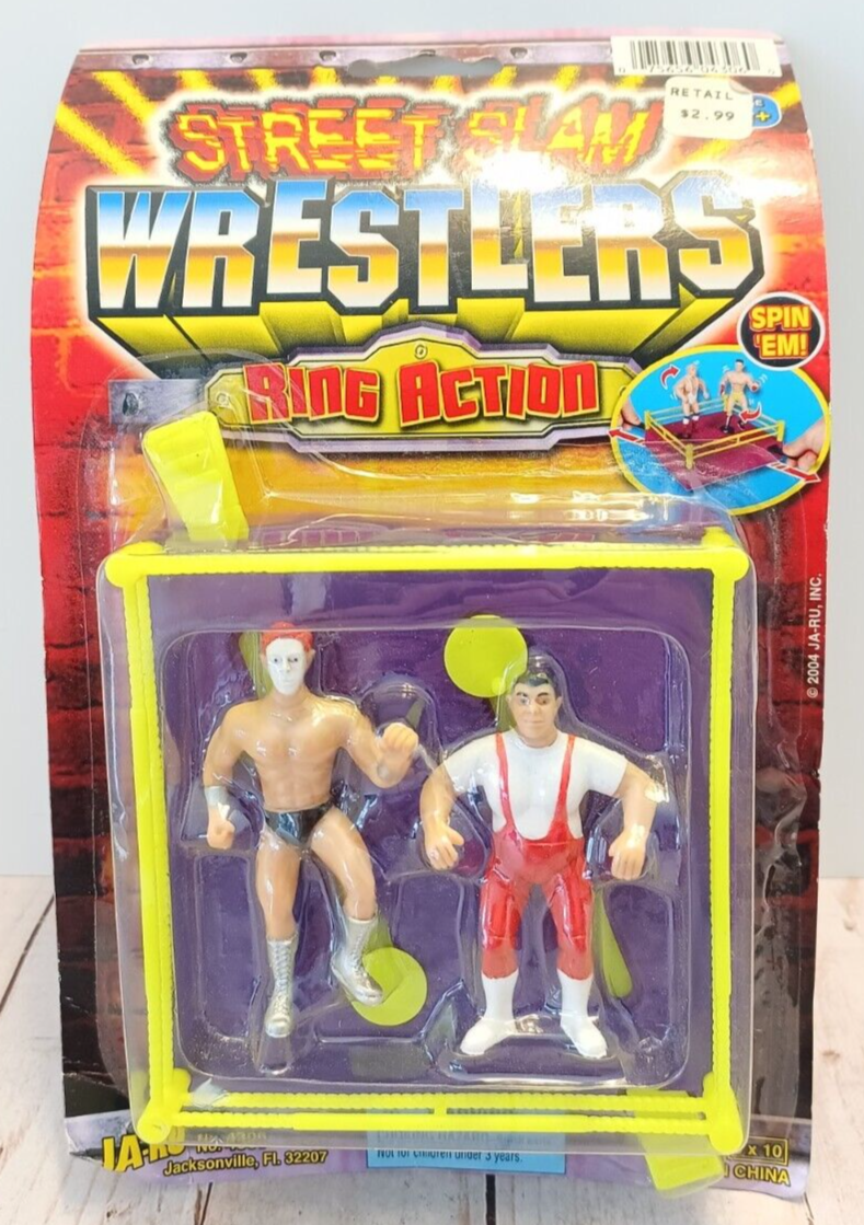 2004 Ja-Ru Bootleg/Knockoff Street Slam Wrestlers Ring Action Playset ...
