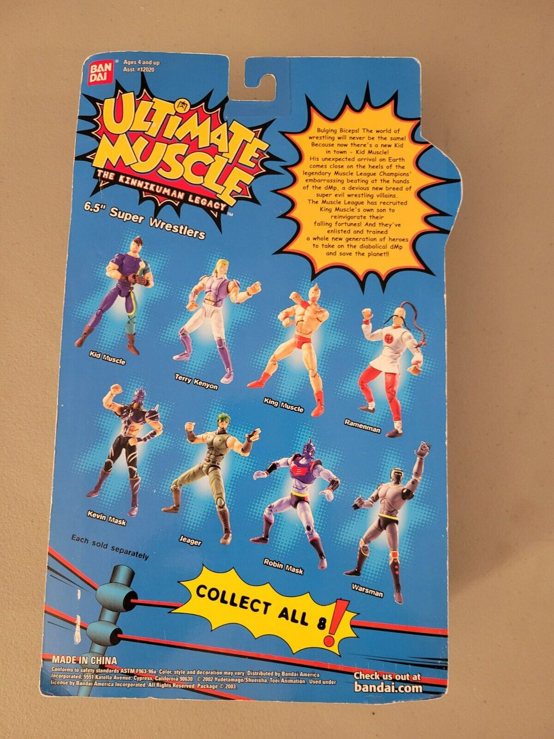 2002 Bandai Ultimate MUSCLE: The Kinnikuman Legacy Super Wrestlers Kid ...