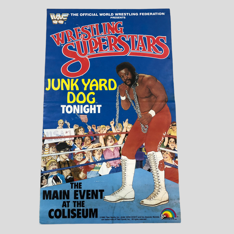 1985 WWF LJN Wrestling Superstars Series 1 Junk Yard Dog [With Red Cha ...
