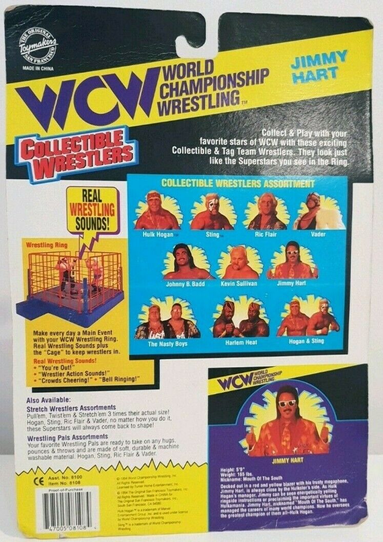 All Jimmy "The Mouth of the South" Hart Wrestling Action Figures ...