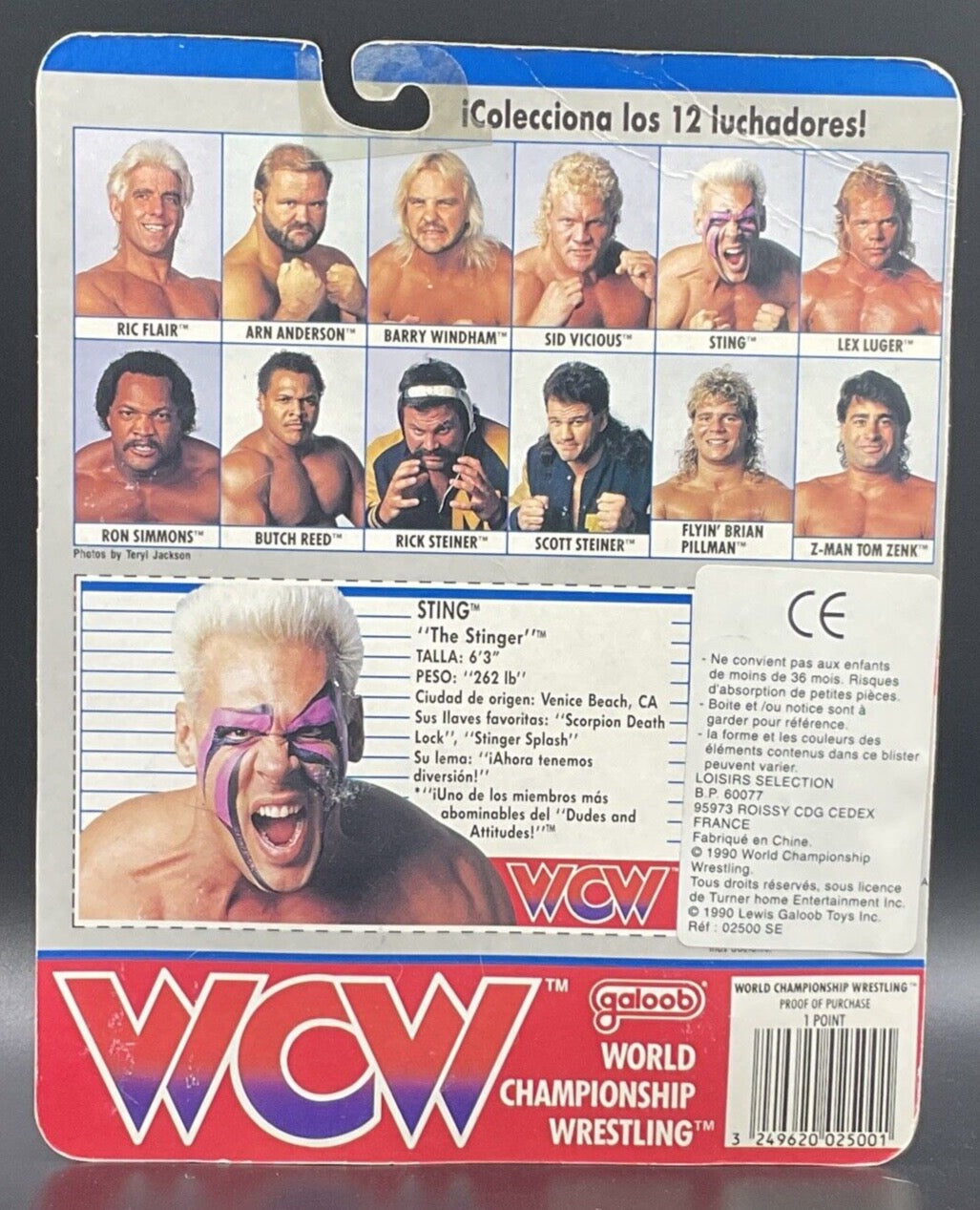 Wcw Stich 1990 Sting Vintage 90s WCW NWO WWF Wrestling T Shirt