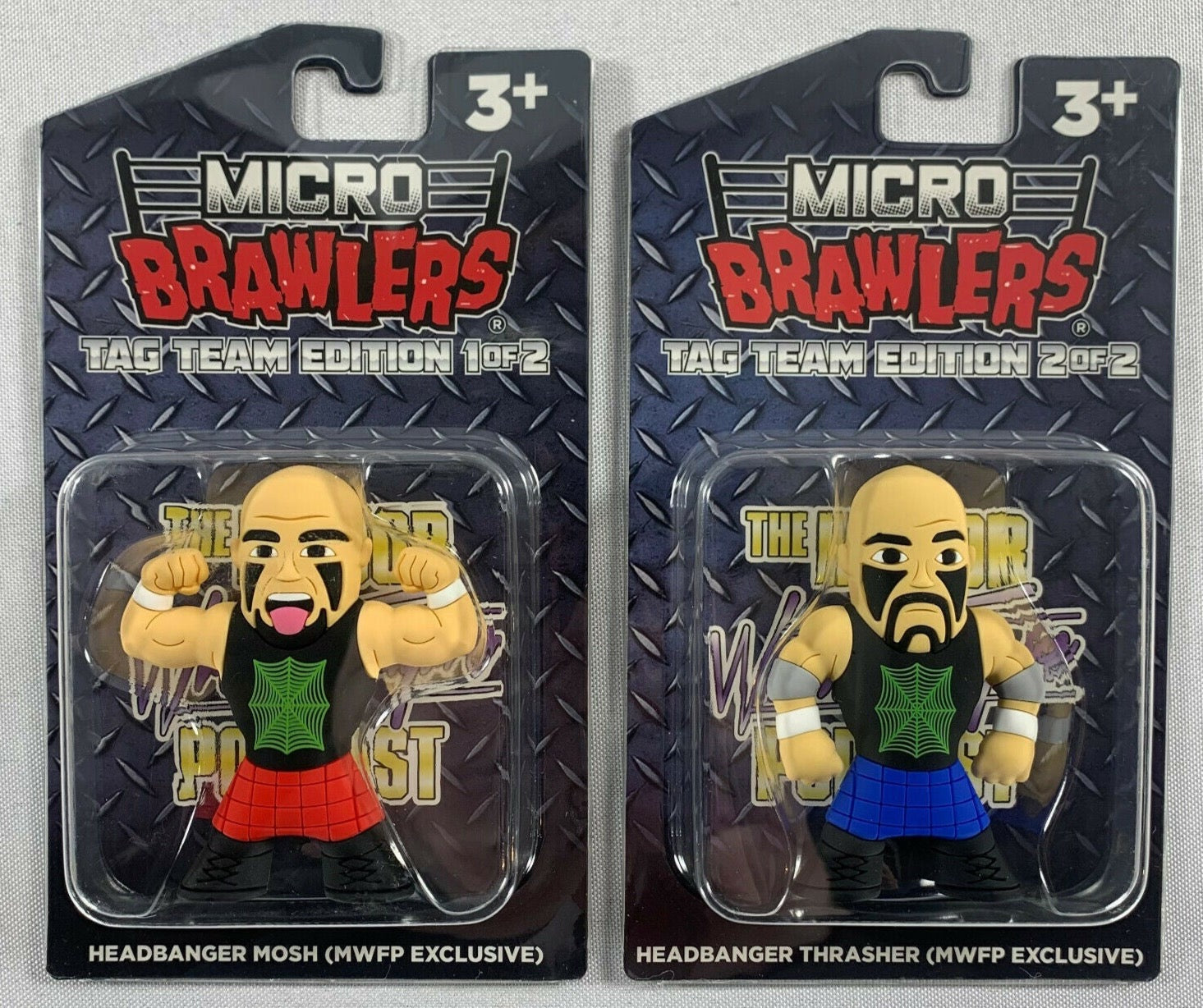 2022 Major Wrestling Figure Podcast Micro Brawlers Headbangers: Mosh ...