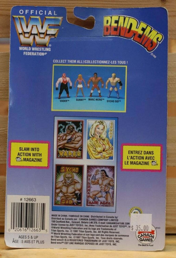 1998 WWF Just Toys Bend-Ems Canadian Series 4 Wildman Marc Mero ...