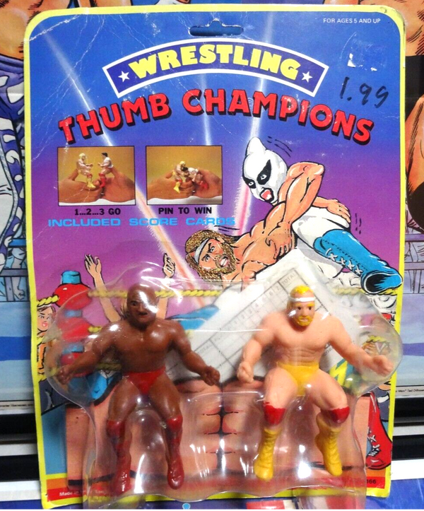 Wrestling Thumb Champions [Yellow Border] Bootleg/Knockoff 2-Pack ...