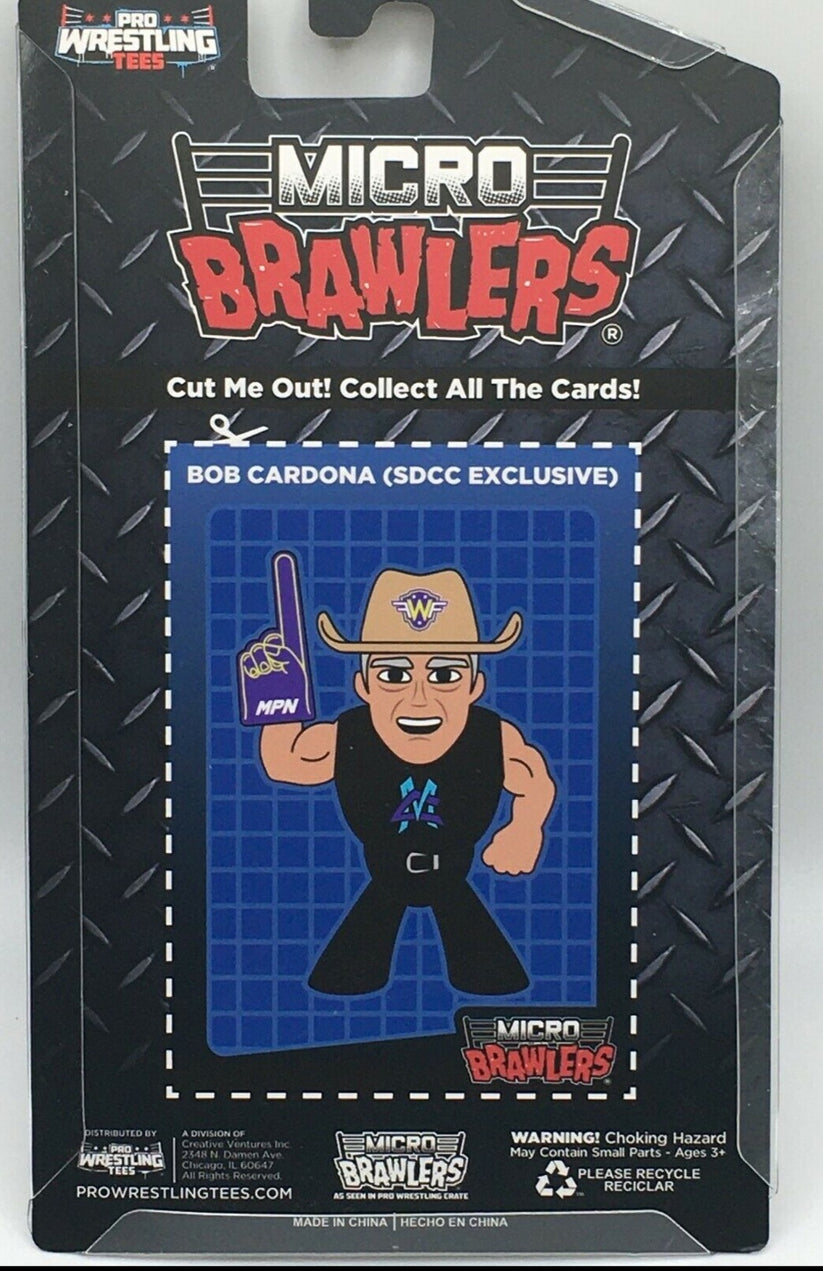 2021 Major Wrestling Figure Podcast Micro Brawlers Bob Cardona [Exclus ...