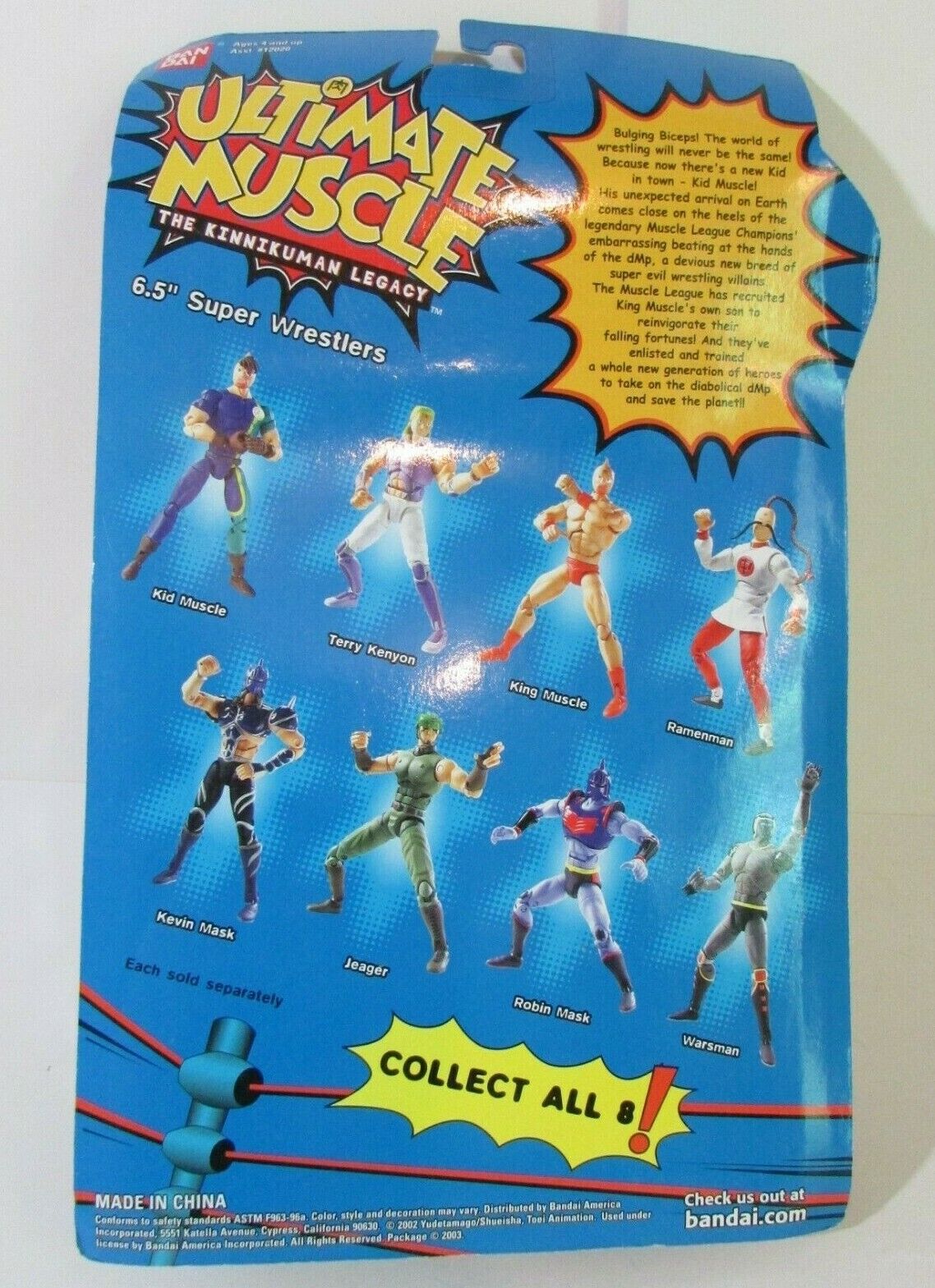 2002 Bandai Ultimate MUSCLE: The Kinnikuman Legacy Super Wrestlers War ...