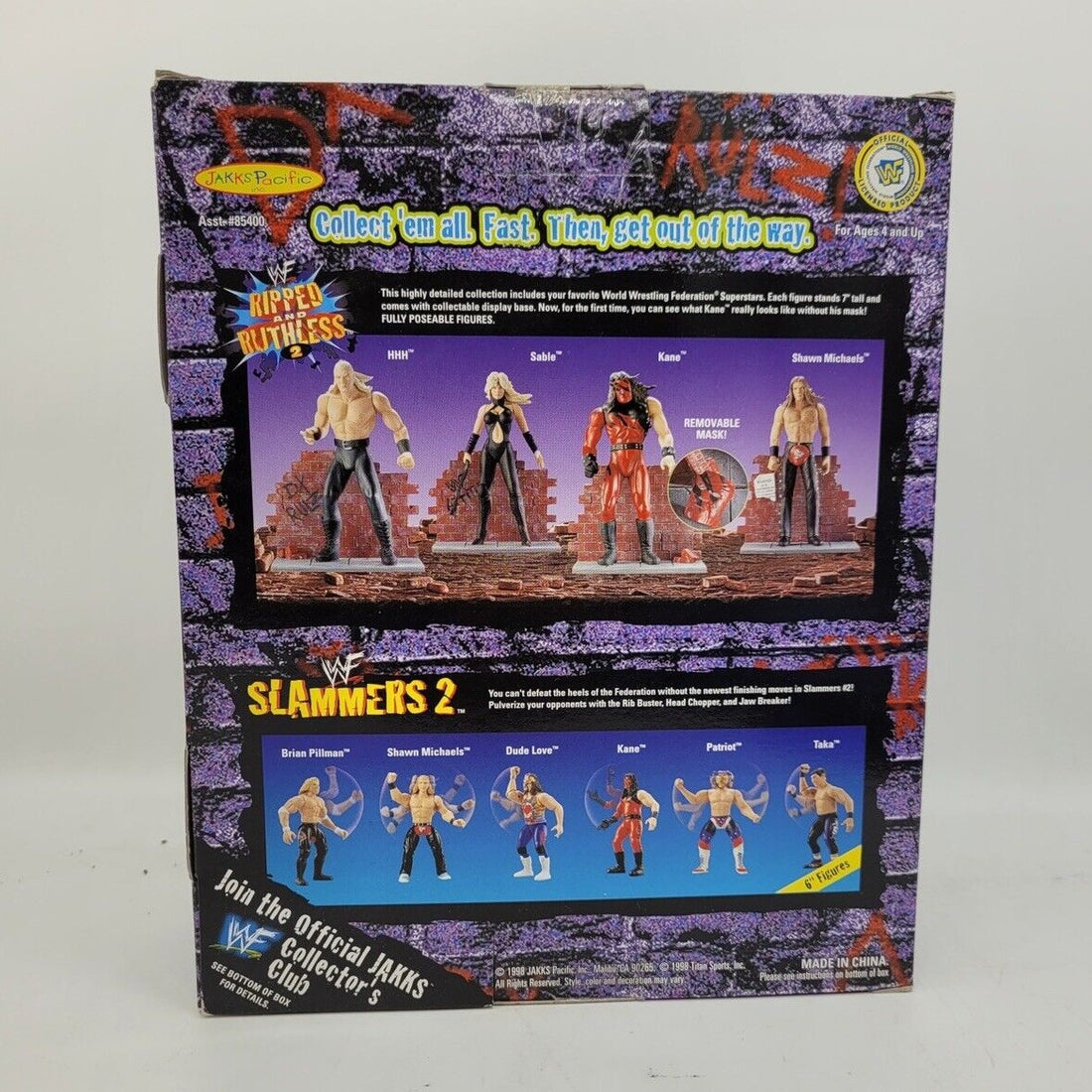 1998 WWF Jakks Pacific Ripped & Ruthless Series 2 Kane – Wrestling ...