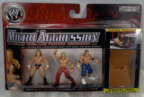 2007 WWE Jakks Pacific Micro Aggression Series 1 Triple H, Shawn Micha ...