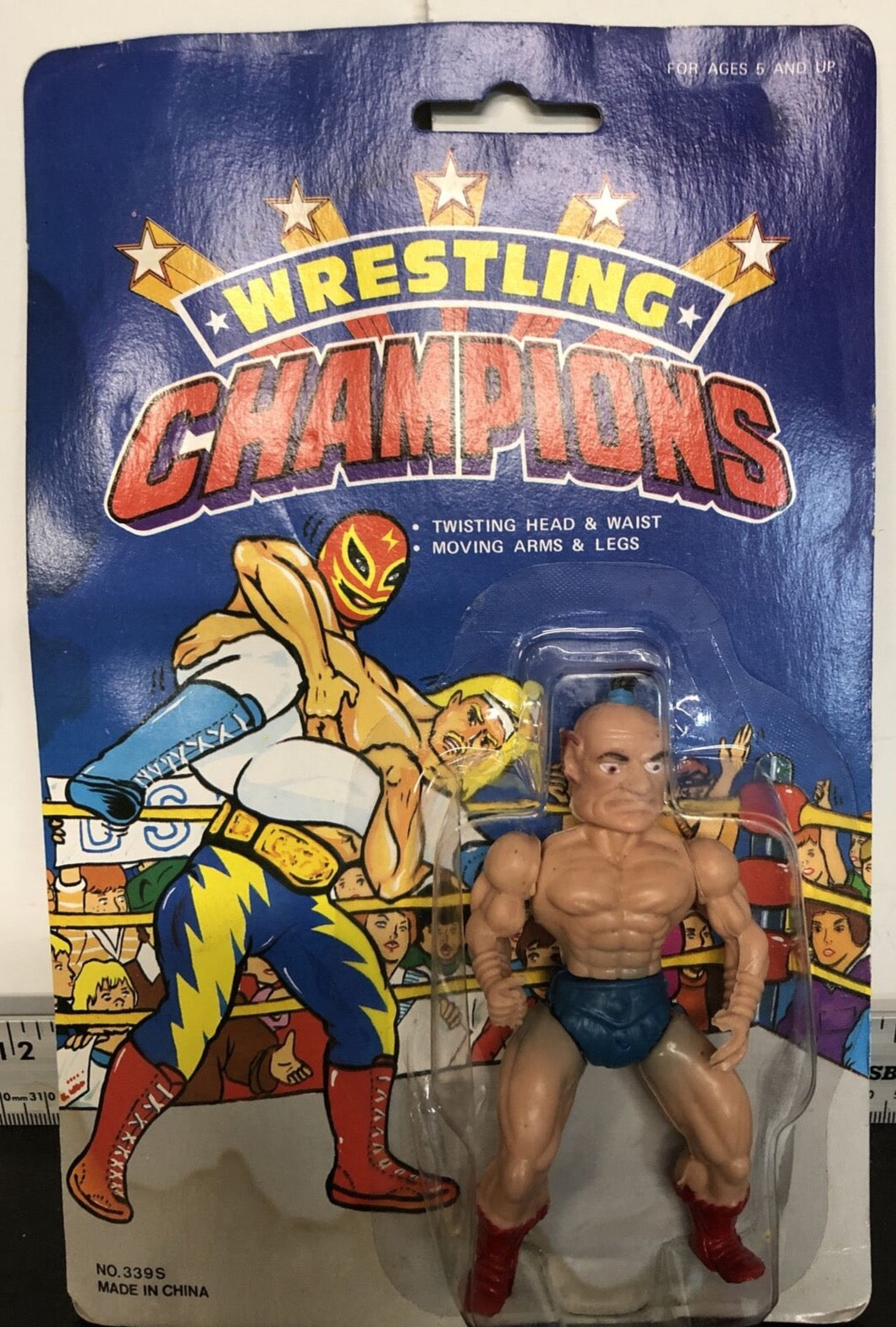 Wrestling Champions [Full Blue Card] Small Body Bootleg/Knockoff Wrest ...