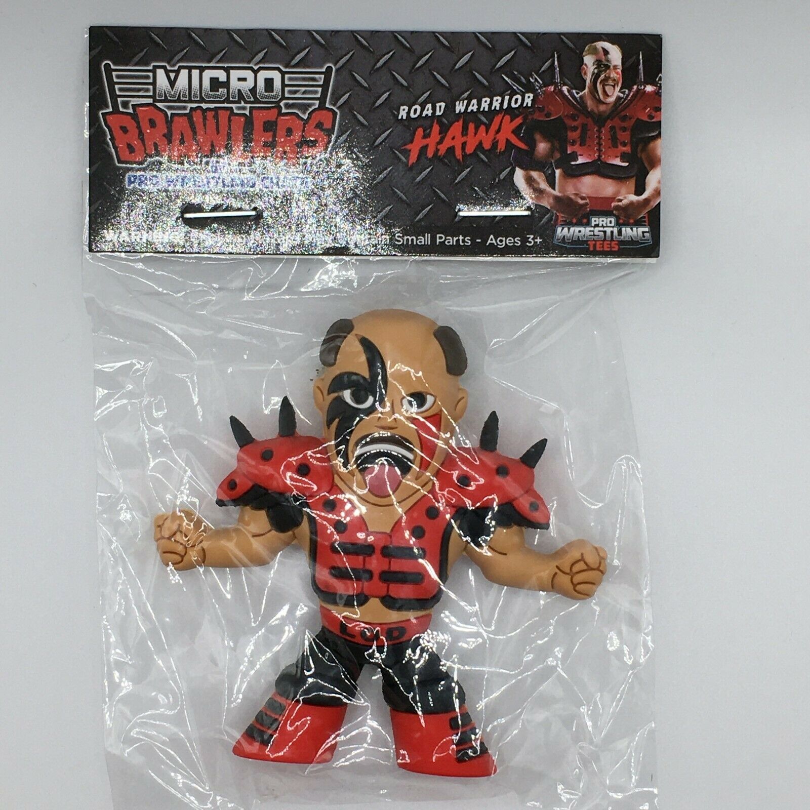 2018 Pro Wrestling Tees Crate Exclusive Micro Brawlers Road Warrior Ha ...