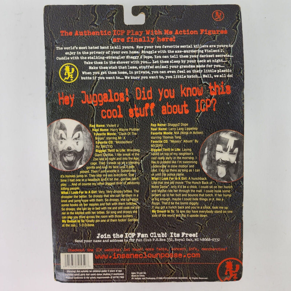 1999 Insane Clown Posse Play With Me Action Figures: Shaggy 2 Dope & V ...