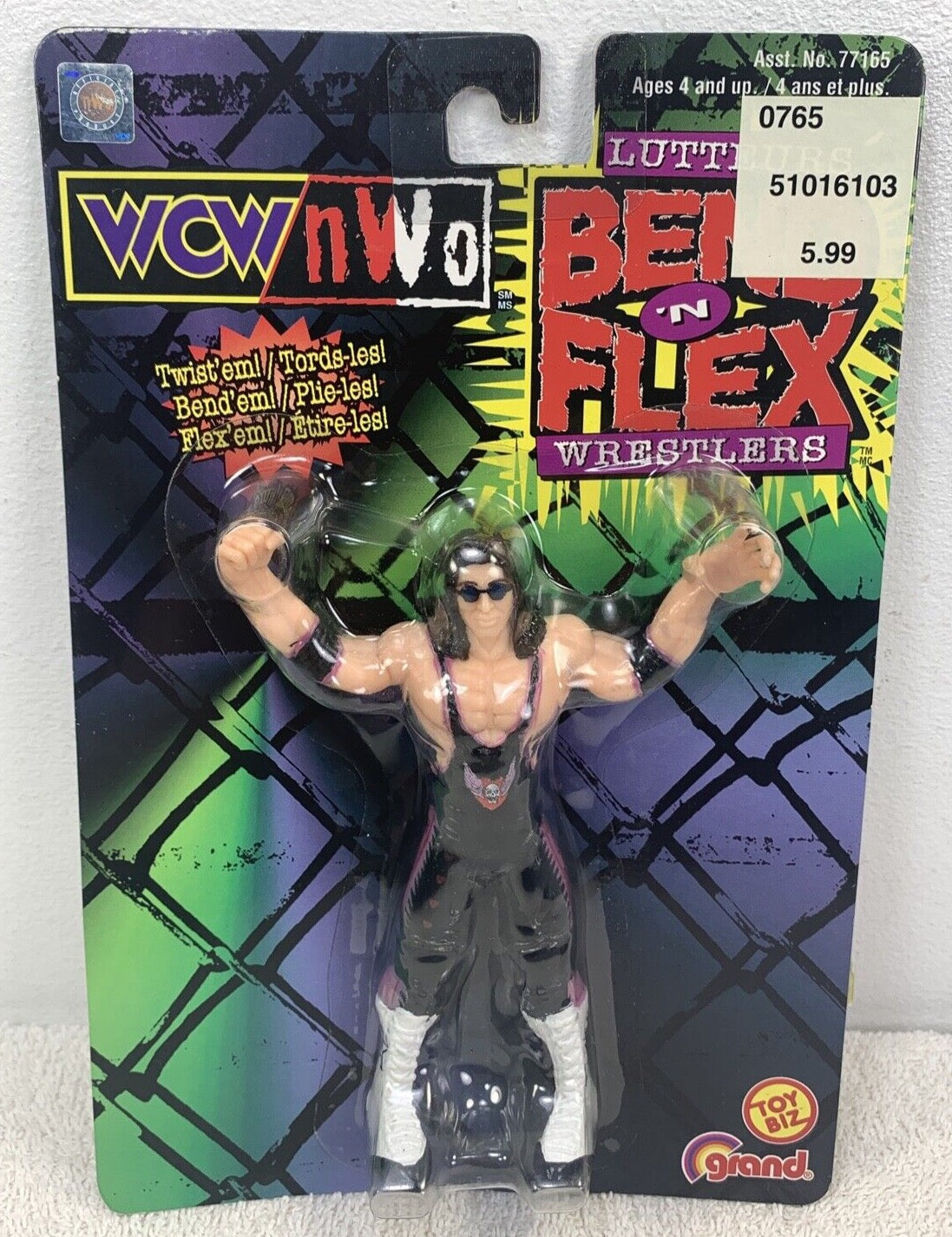 2000 WCW Toy Biz Bend 'N' Flex Bret Hart – Wrestling Figure Database