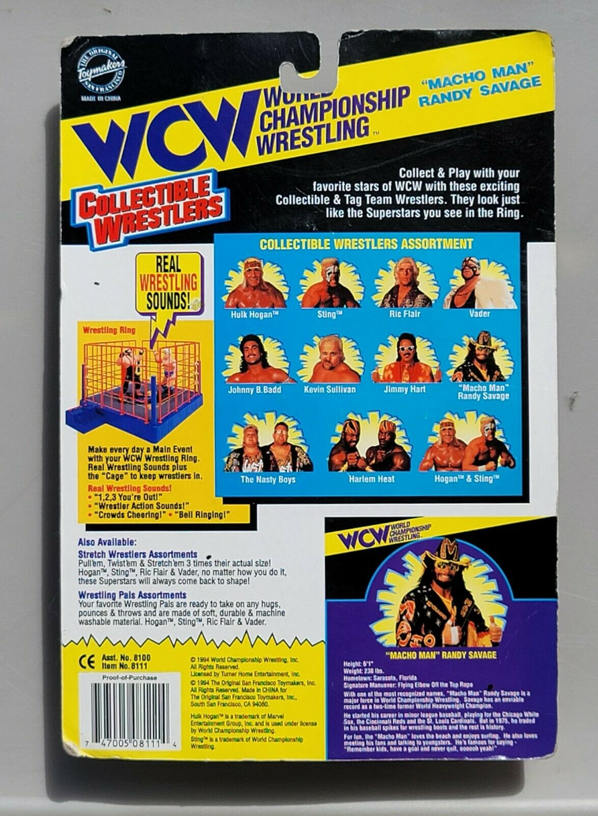 1995 WCW OSFTM Collectible Wrestlers [LJN Style] Series 2 "Macho Man ...