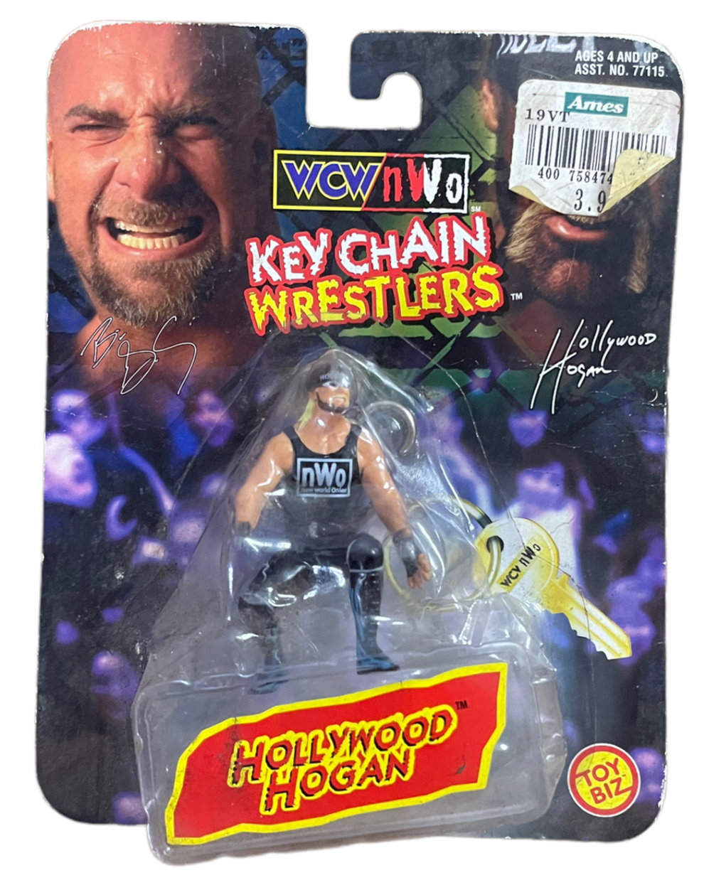 1998 WCW Toy Biz Keychain Wrestlers Hollywood Hogan – Wrestling Figure ...