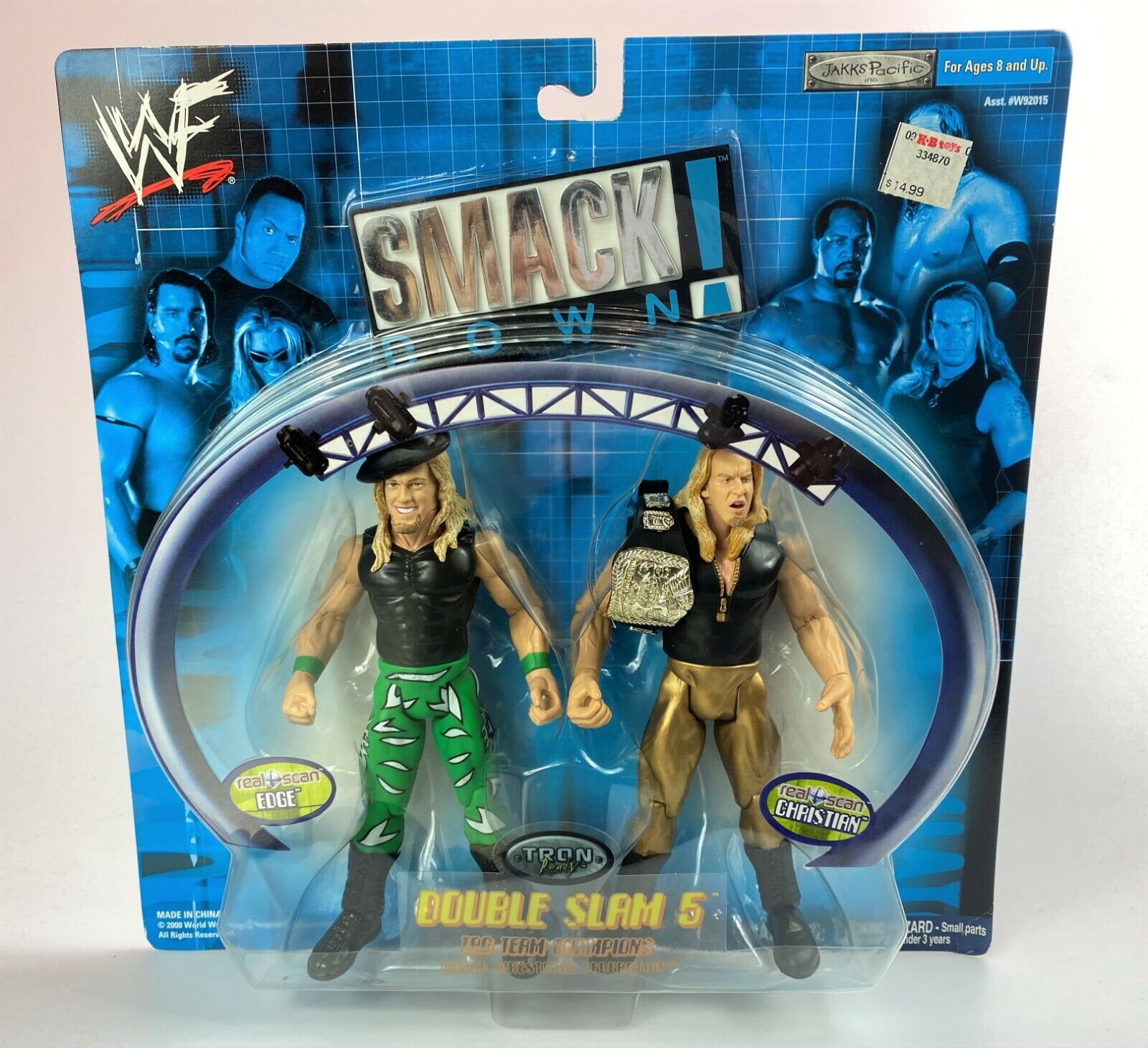 2000 WWF Jakks Pacific Titantron Live Double Slam Series 5: Edge & Chr ...