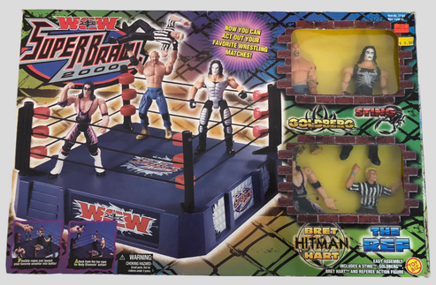 2000 WCW Toy Biz WCW SuperBrawl 2000 [With Goldberg, Sting, Bret "Hitm ...