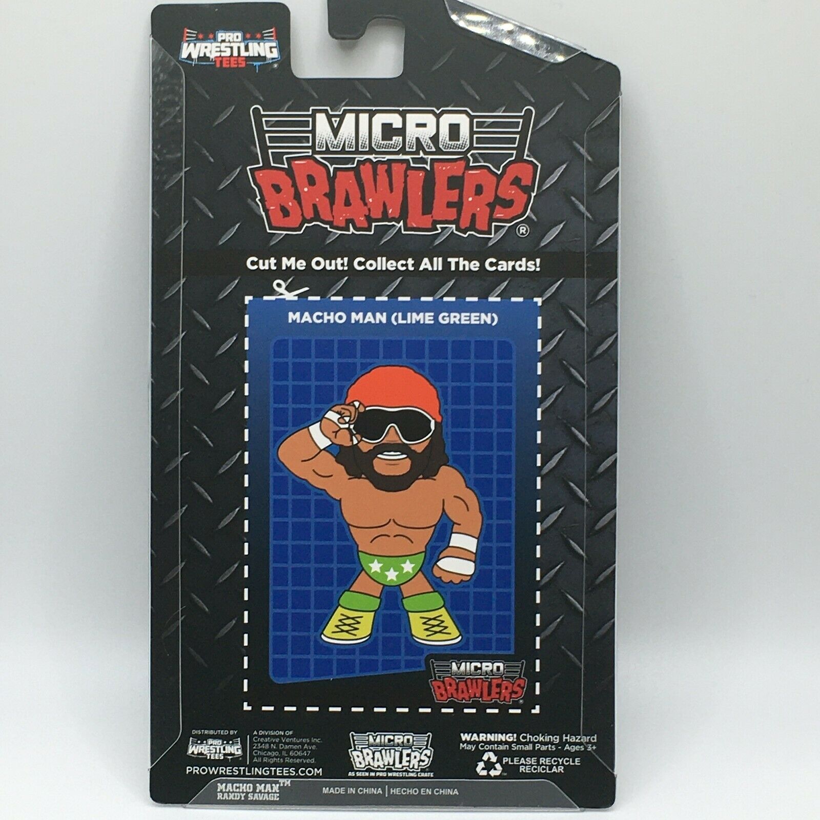 2021 Pro Wrestling Tees Micro Brawlers Limited Edition Macho Man [Lime ...