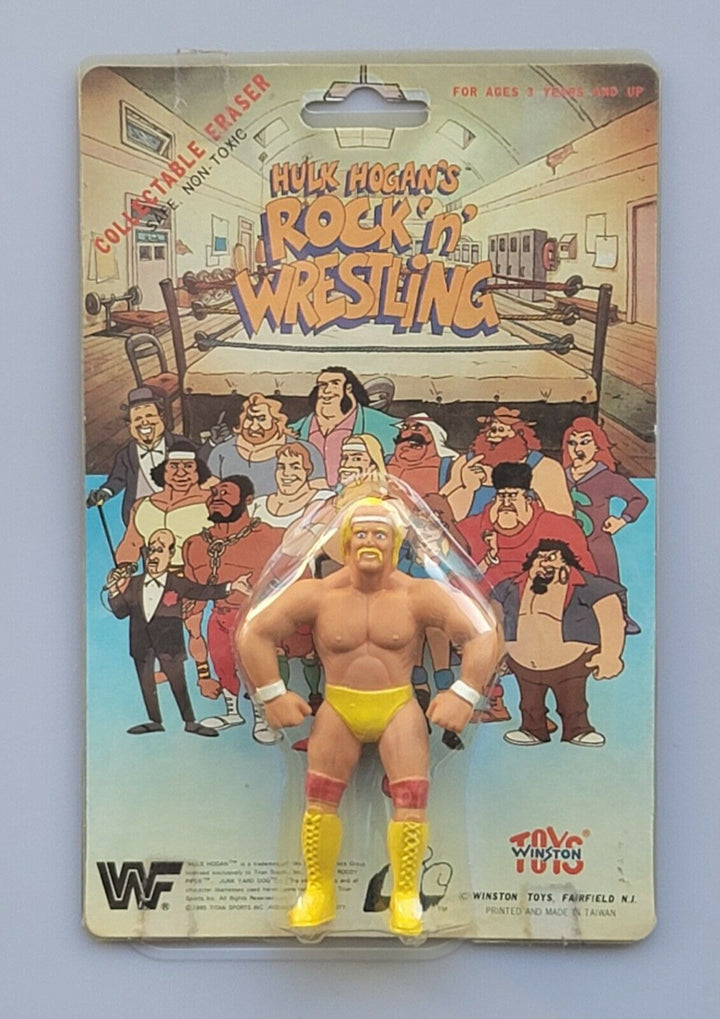 Winston Toys WWF Hulk Hogan's Rock 'n' Wrestling Collectable Erasers ...