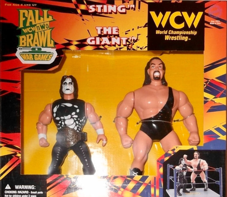 1998 WCW OSFTM 6.5" Articulated WCW/nWo Fall Brawl: Sting vs. The Gian ...