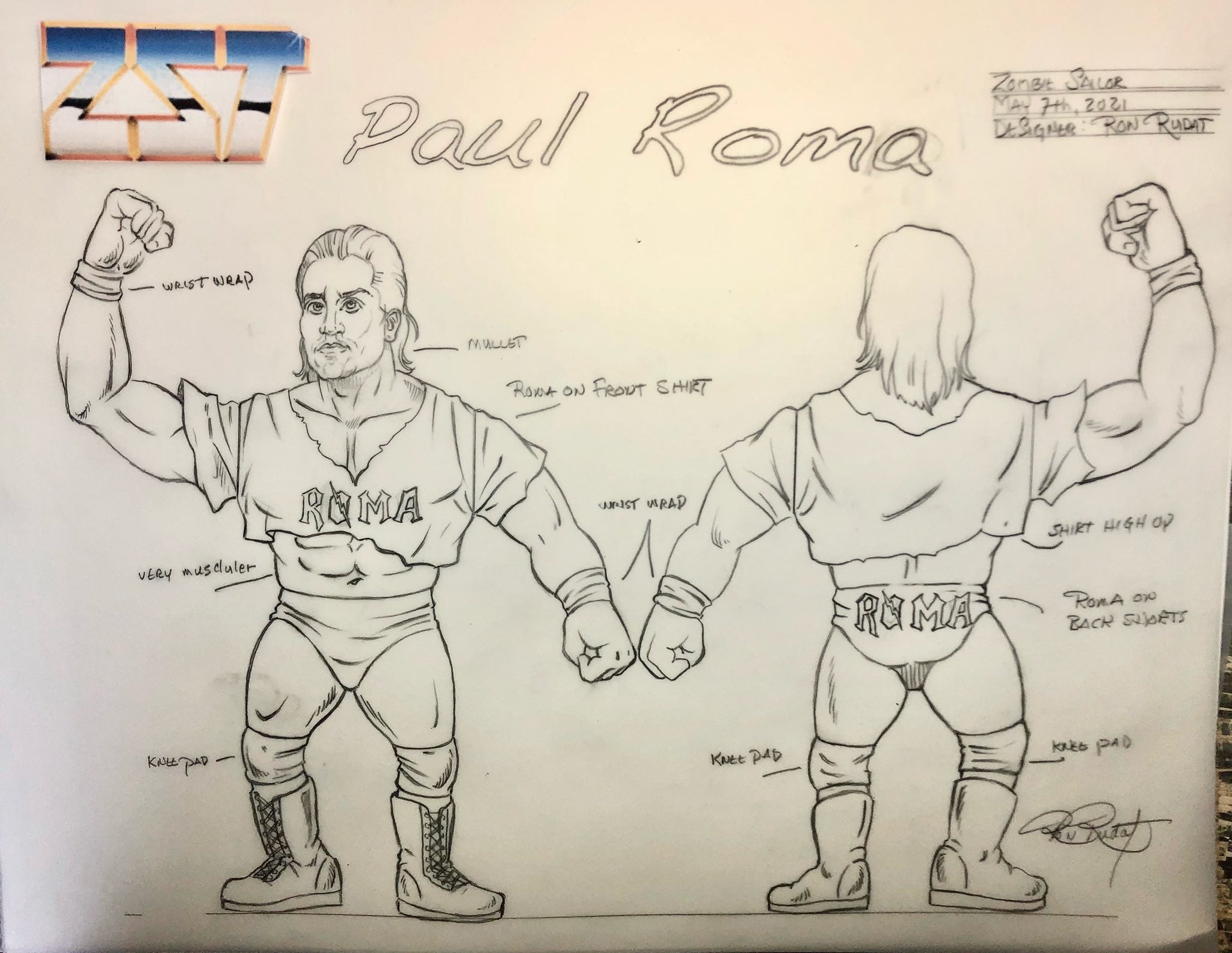 Zombie Sailor's Toys Wrestling's Heels & Faces Series 3 Paul Roma ...